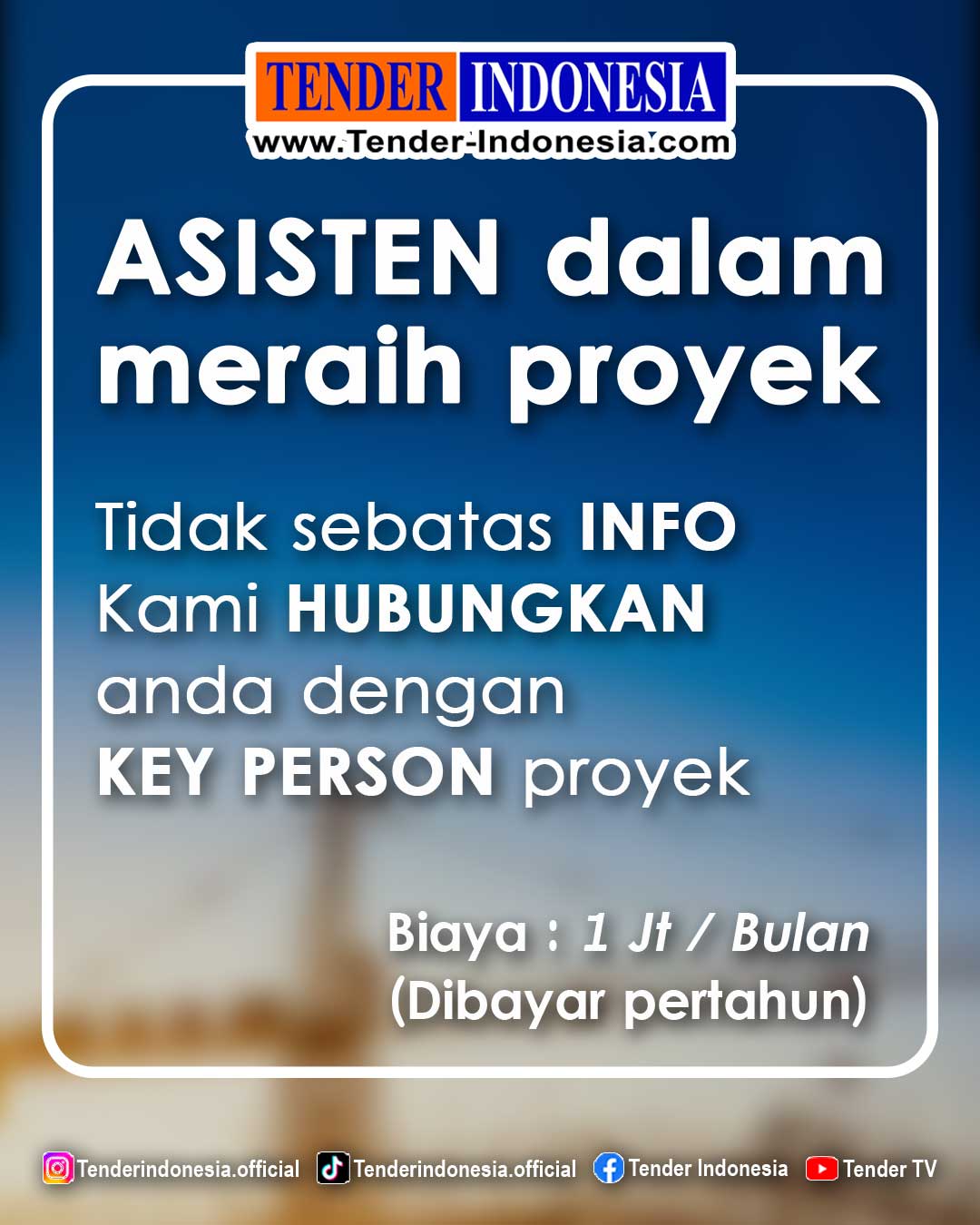 Indonesia Project Network – Tender Landing Page